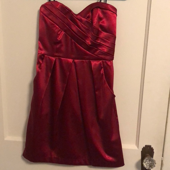 BCX | Dresses | Red Strapless Party Cocktail Dress | Poshmark